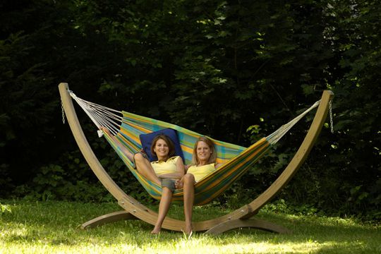 Support de hamac en bois Troja XL Amazonas pour hamacs géants.